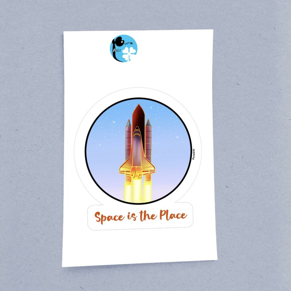 Rocket Sticker - PureArtz